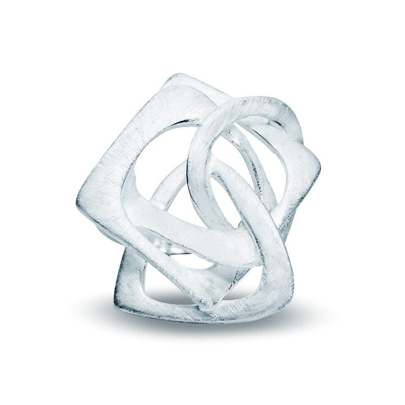 Silver Abstract Ring - Zaffre Jewellery Australia